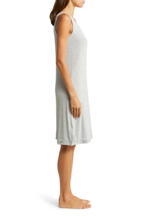 Cozy Earth Rib Knit Nightgown - Grey
