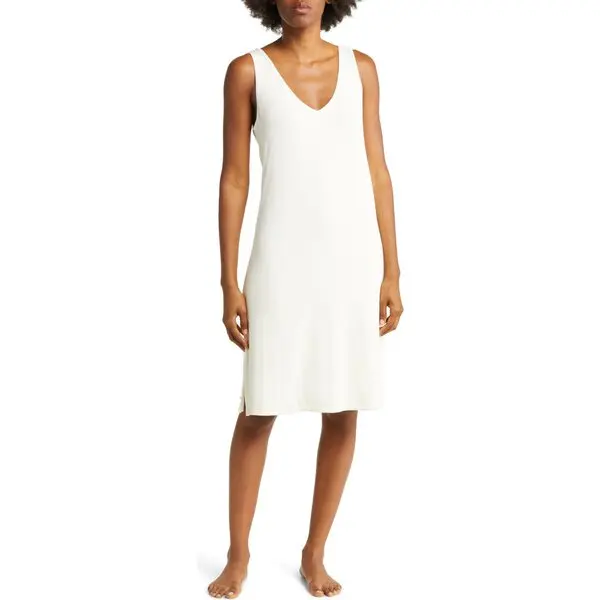Cozy Earth Rib Knit Nightgown - Ivory