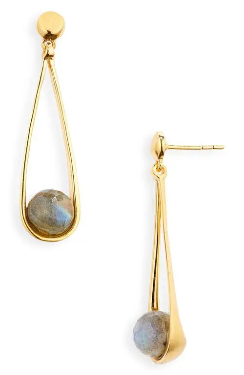 DEAN DAVIDSON Mini Ipanema Drop Earrings - Labradorite/ Gold