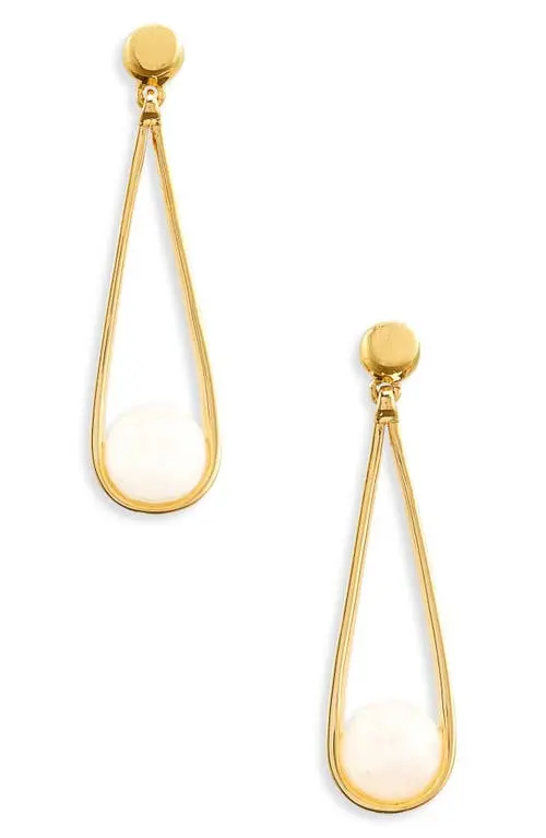 DEAN DAVIDSON Mini Ipanema Drop Earrings - Moonstone/gold