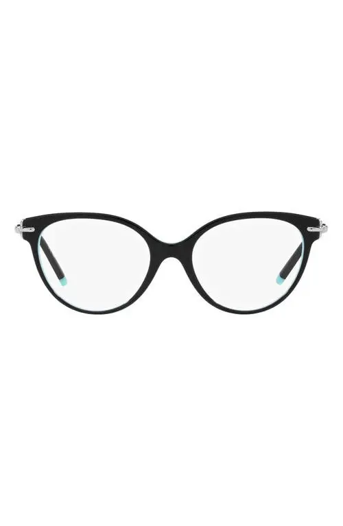 Tiffany & Co. 53mm Cat Eye Optical Glasses - Black Blue