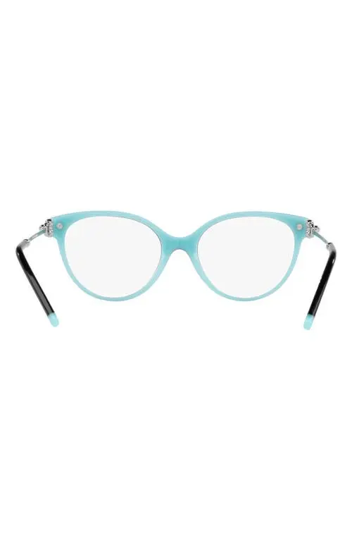Tiffany & Co. 53mm Cat Eye Optical Glasses - Black Blue