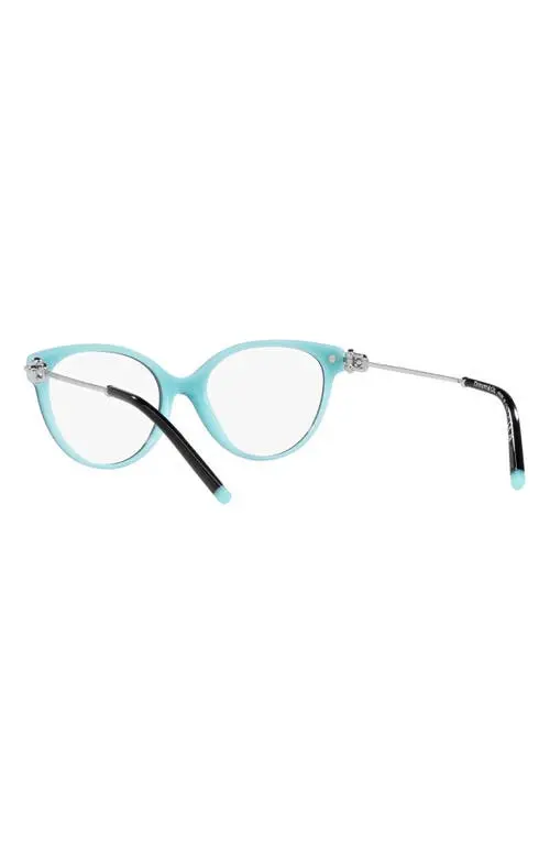 Tiffany & Co. 53mm Cat Eye Optical Glasses - Black Blue