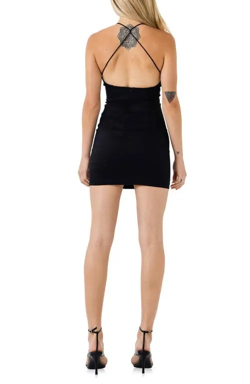 Endless Rose Cross Back Strap Minidress
