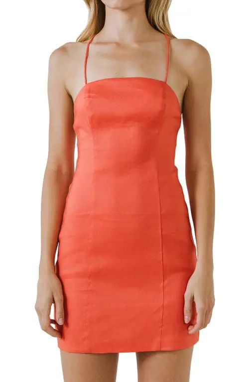 Endless Rose Cross Back Strap Minidress