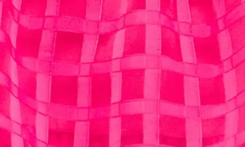 open lace back dress Organza Gridded Tiered Sleeveless Mini Dress – English Factory main image 0