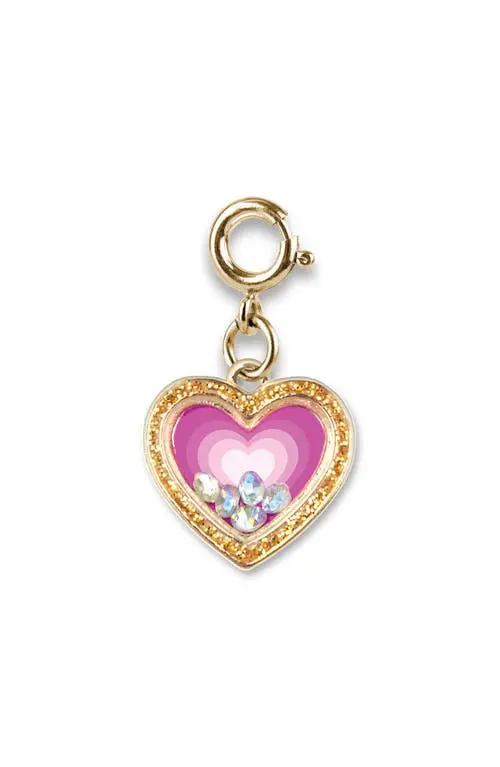CHARM IT!® Goldtone Heart Shaker Charm