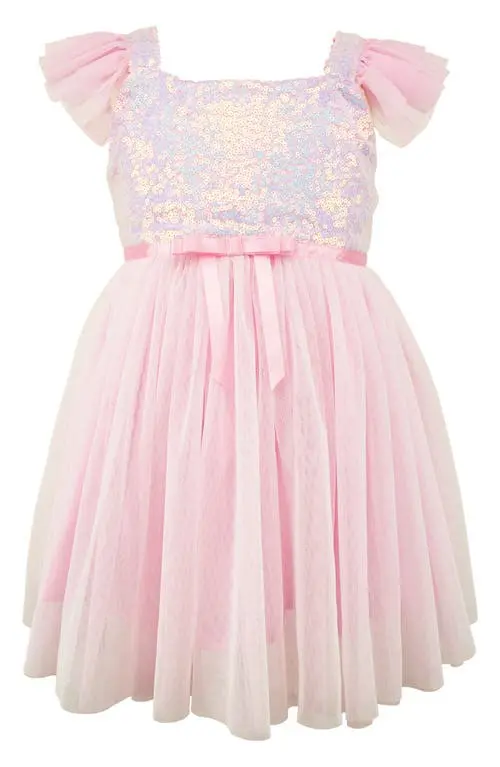 sequin bodice tulle dress popatu Sequin & Tulle Party Dress (Women)