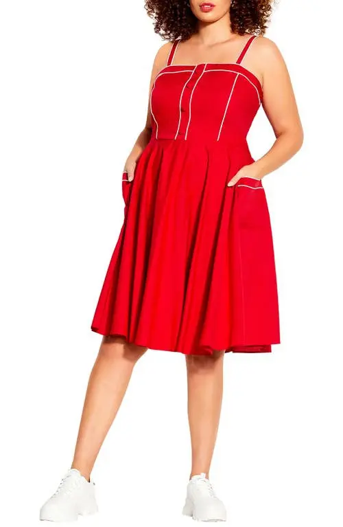 green emerald velvet dress City Chic Women's Plus Size Cocktail Dress main image 0