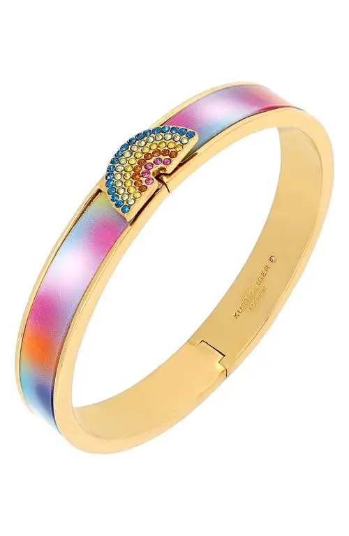 Kurt Geiger Crystal Rainbow Hinge Bangle