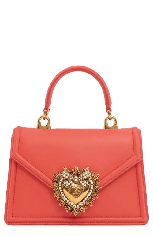 Dolce & Gabbana Mini Devotion Top Handle Bag - Corallo