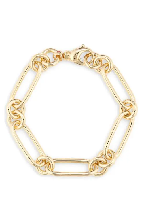 Roberto Coin Oro Classic Paper Clip Chain Bracelet - Yellow Gold