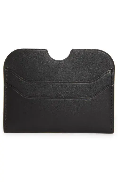 Acne Studios Large Elmas Leather Card Holder - Black