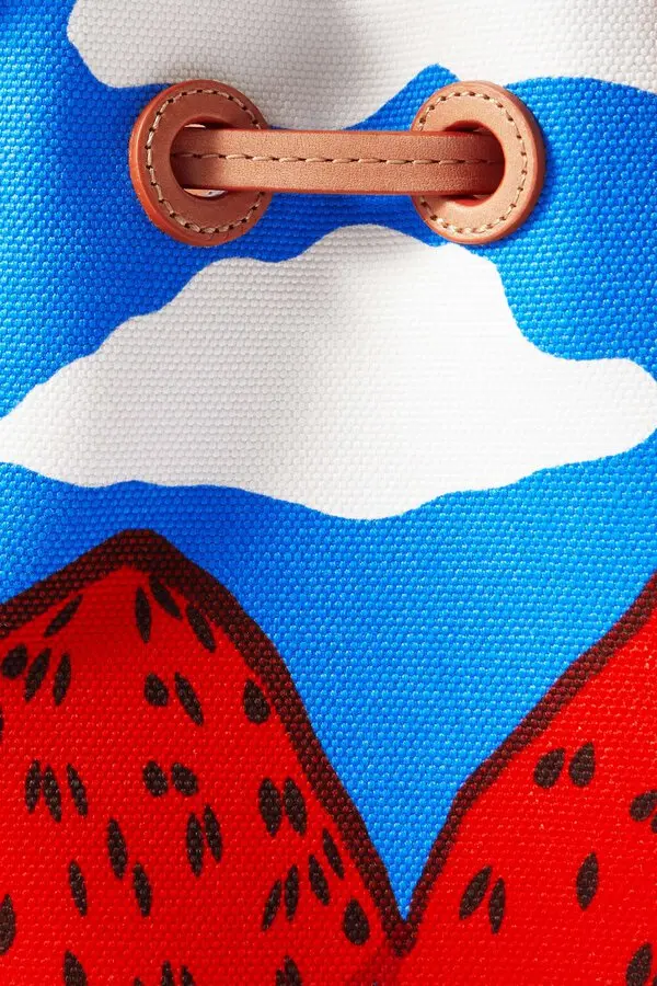 MANSUR GAVRIEL Marimekko Mini Leather-trimmed Printed Canvas Bucket Bag