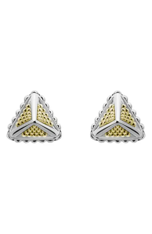 Lagos Ksl Two-tone Pyramid Stud Earrings