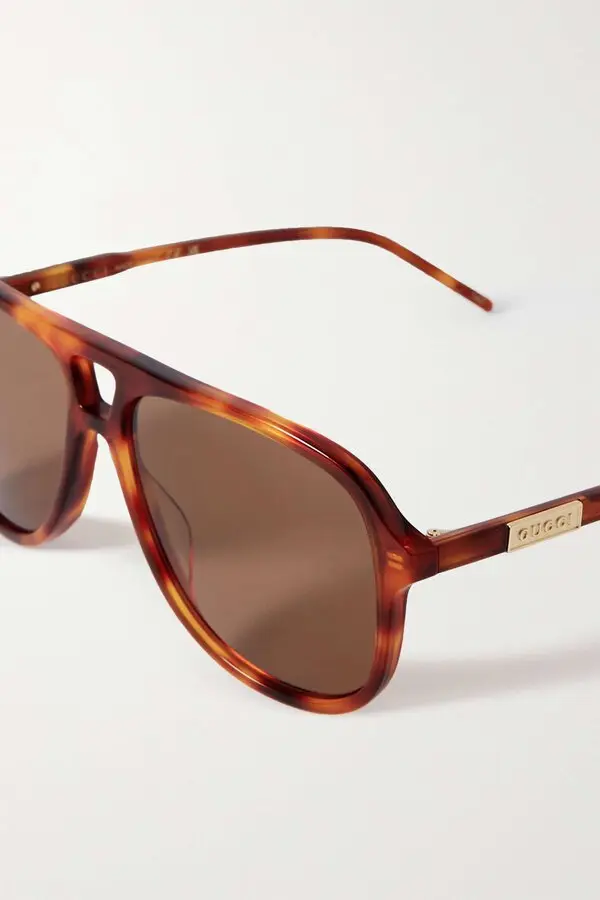 Gucci Aviator-style Acetate Sunglasses