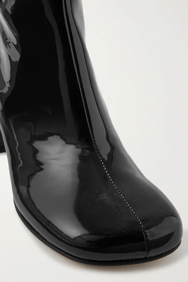 Dries Van Noten Patent-leather Ankle Boots