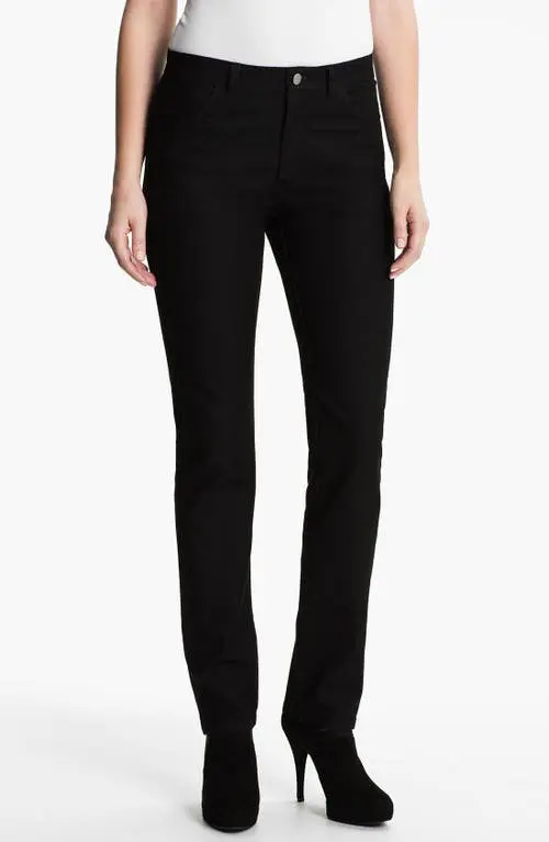 Lafayette 148 New York Thompson Slim Stretch Jeans - Black