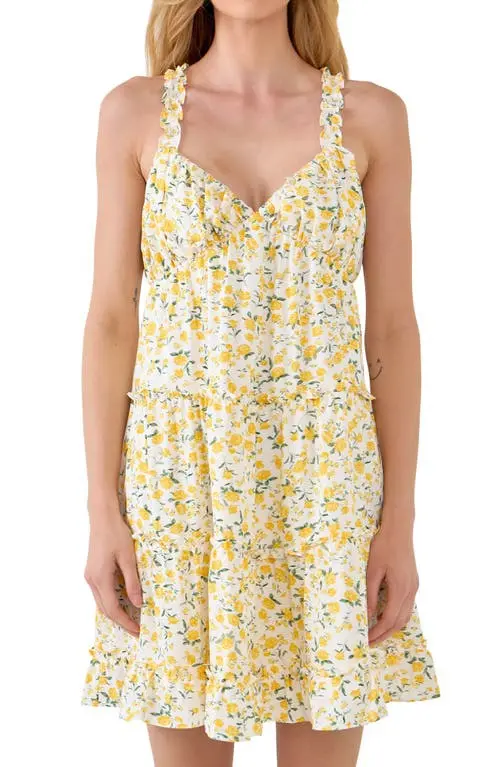 Endless Rose Floral Print Tiered Sundress