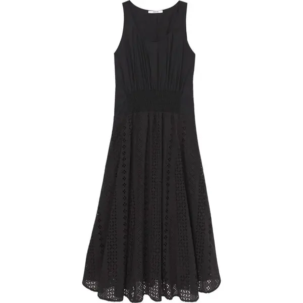 Thakoon Cotton Eyelet Trapeze Dress