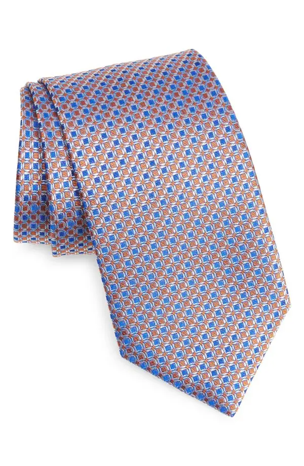 David Donahue Jacquard Silk Necktie