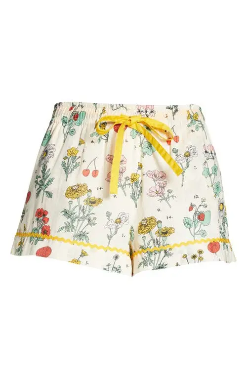 Ban.do Botanical Print Cotton Pajama Shorts