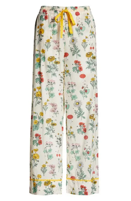 Ban.do Botanical Print Cotton Pajama Pants