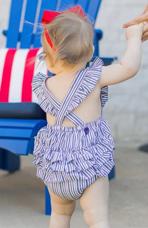 RUFFLEBUTTS Stripe Bubble Romper