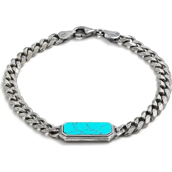 DEGS & SAL Chain Bracelet - Turquoise