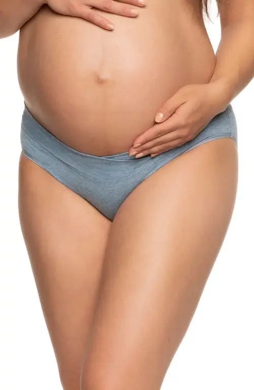 Felina 3-pack Organic Cotton Maternity Briefs - Slate/sky/cloud
