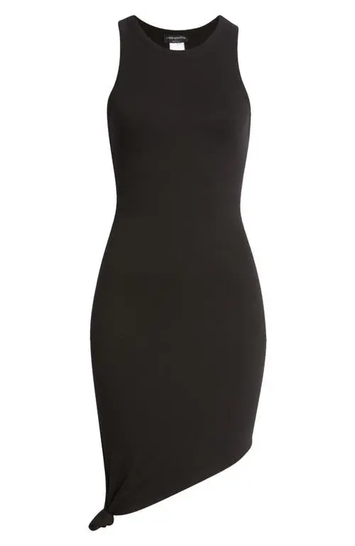 Naked Wardrobe Side Tie Asymmetric Hem Tank Dress