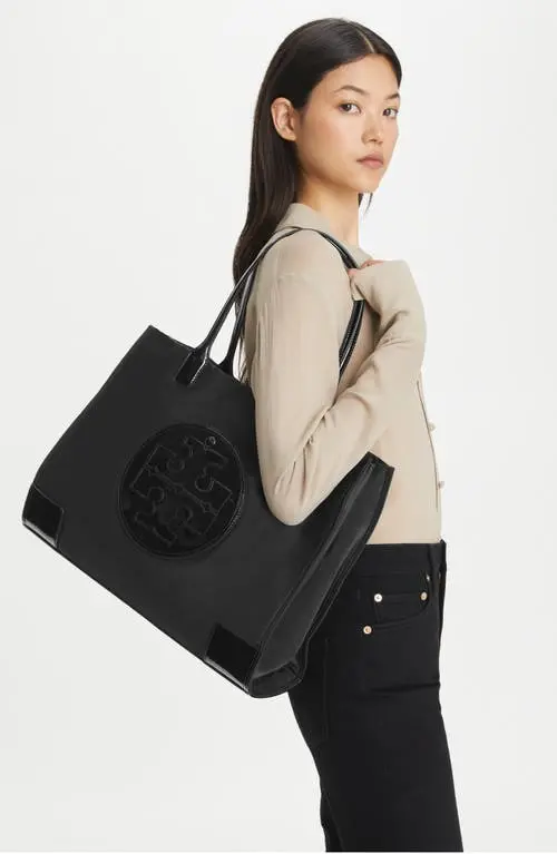 Tory Burch Ella Patent Nylon Tote