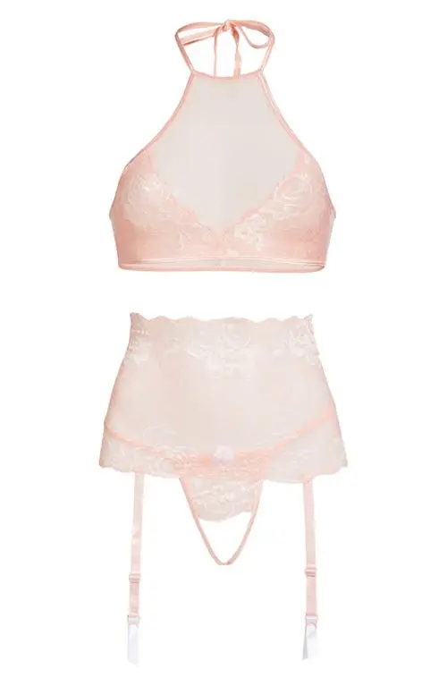 COQUETTE Crop Halter Top - Pink