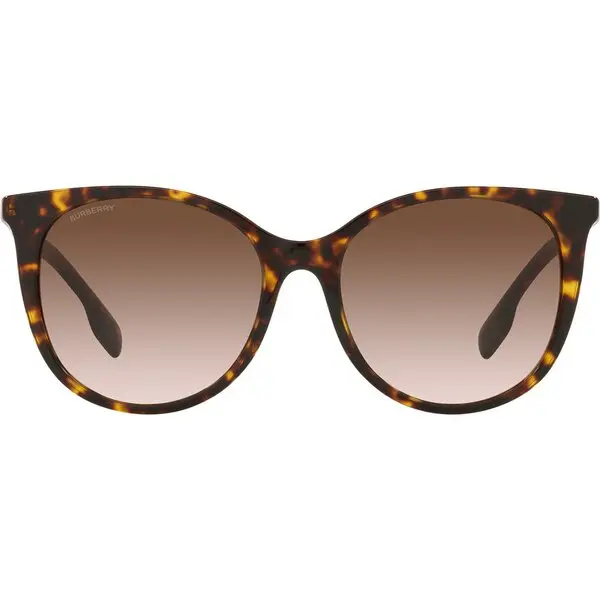 Burberry 55mm Cat Eye Sunglasses - Dark Havana/brown Gradient