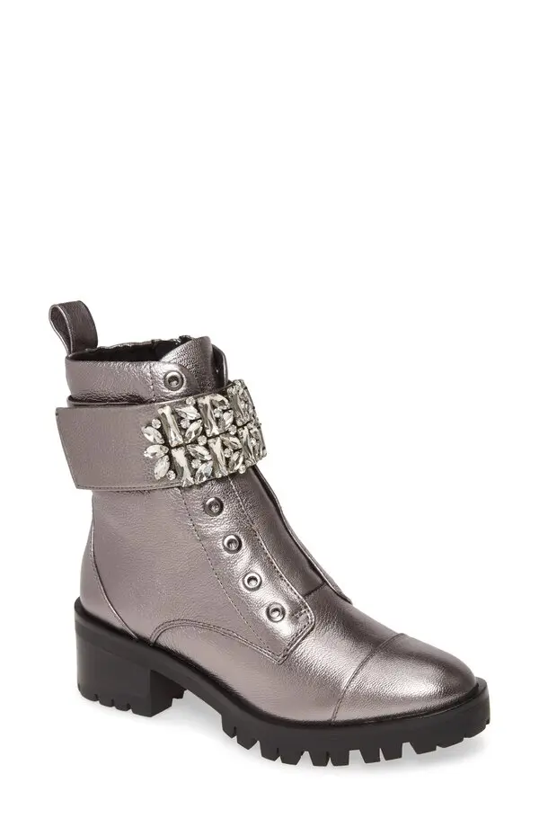 Karl Lagerfeld Paris Pippa Crystal Embellished Platform Boot