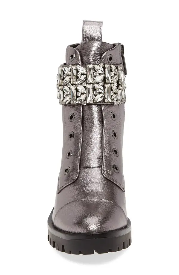 Karl Lagerfeld Paris Pippa Crystal Embellished Platform Boot