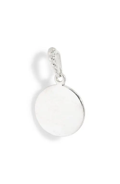 Anzie Dew Drop Engravable Pendant Charm - Silver