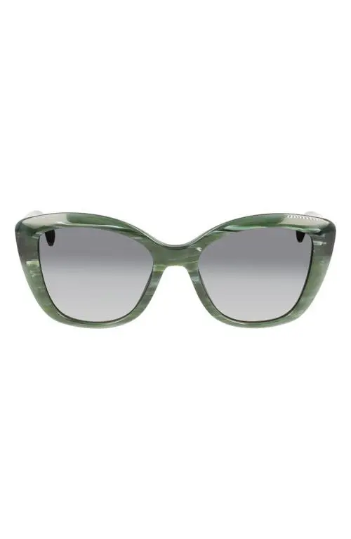 Longchamp Roseau Butterfly Sunglasses - Green Malachite