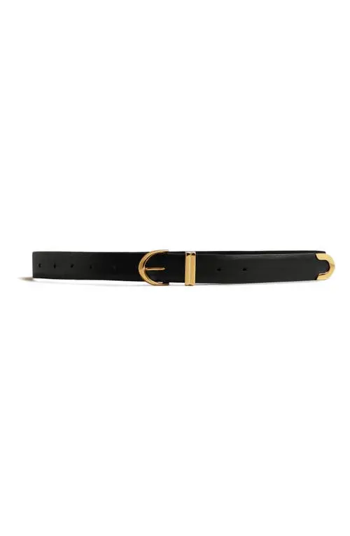 Khaite Bambi Lambskin Leather Belt - 200 Black