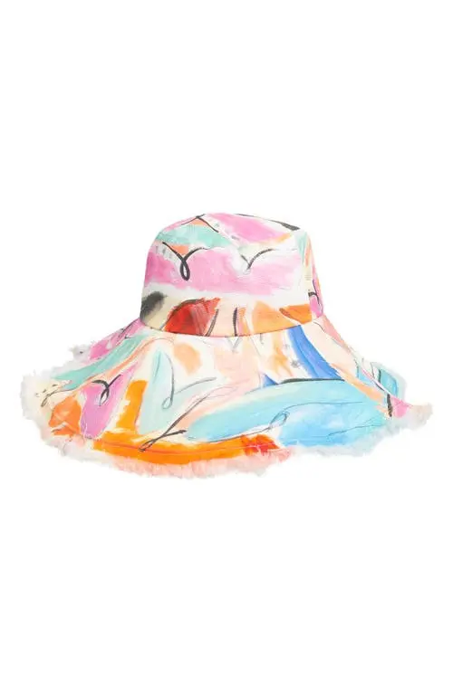 Ted Baker London Elkin Bloom Oversized Sun Hat - Pale Pink