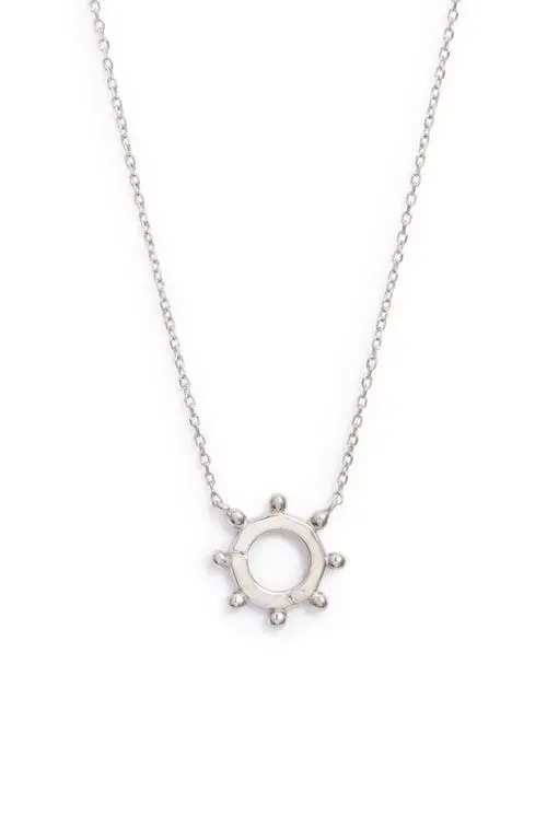 Anzie Dew Drop Mini Charm Catcher Necklace - Silver