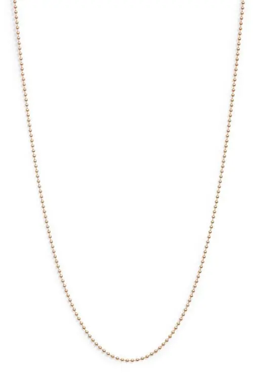 Anzie Mini Ball Chain Necklace - Yellow Gold