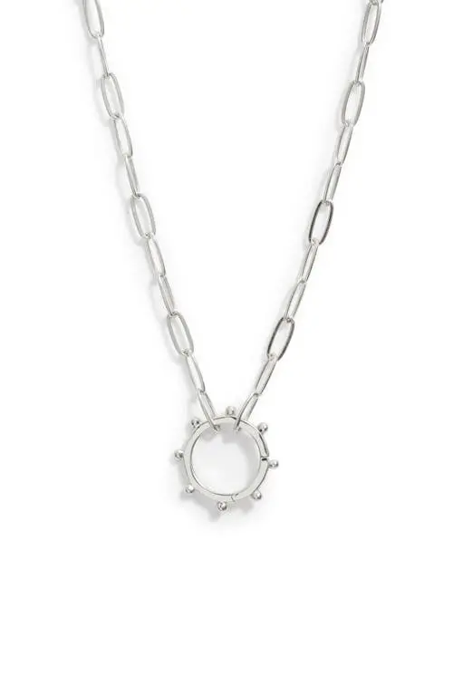Anzie Dew Drop Marine Pendant Necklace - Silver