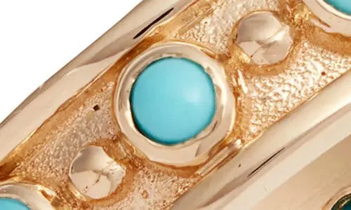 Anzie Méditerrannée Band Ring - Turquoise