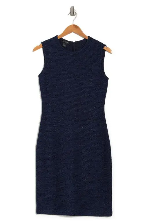 St. John Slub Float Knit Sleeveless Dress