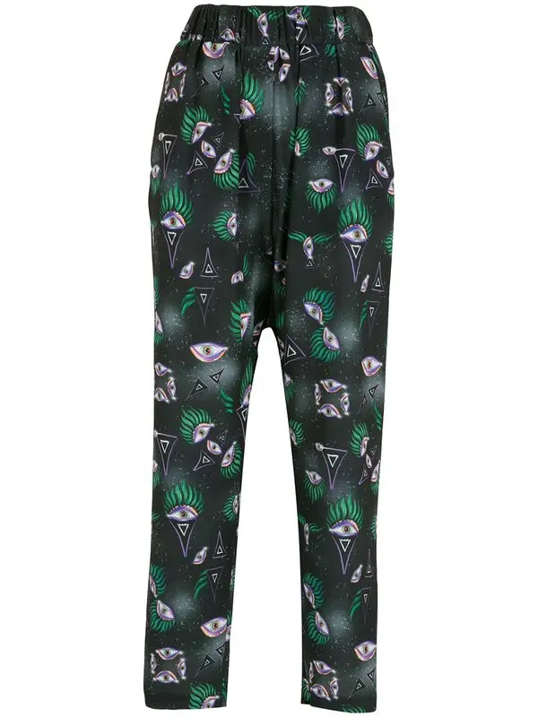 OLYMPIAH Eye-print Straight Trousers