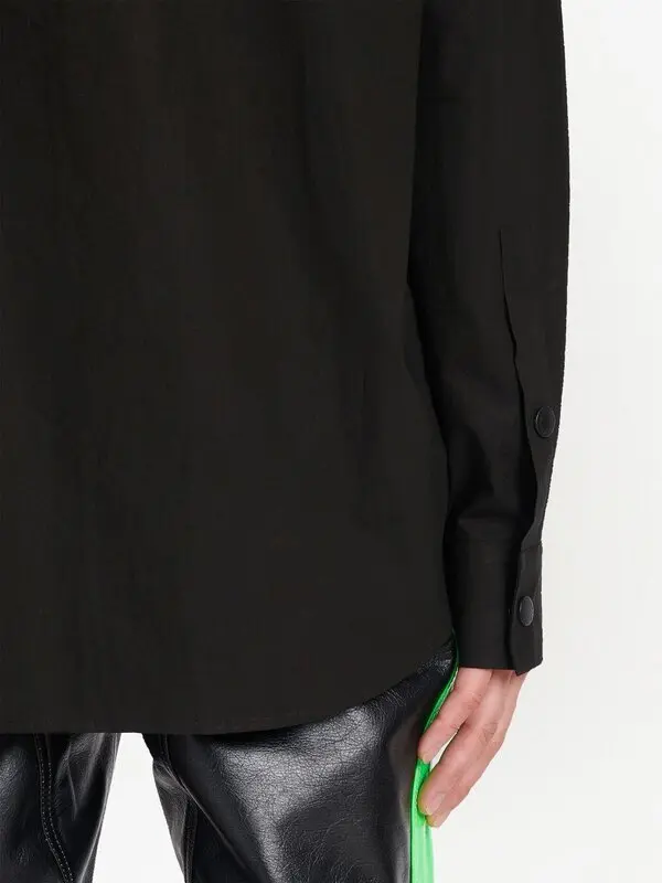 Balmain Zip-up Cotton Shirt