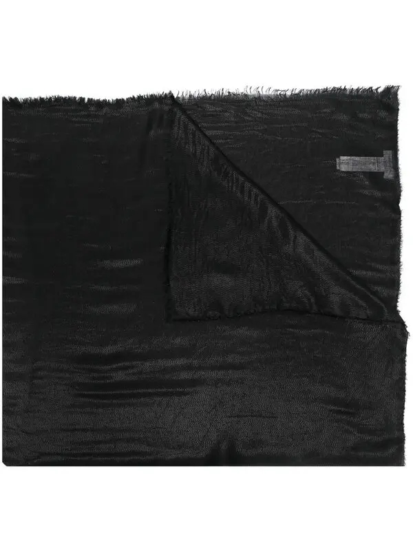 Fabiana Filippi Tonal-design Scarf - Black