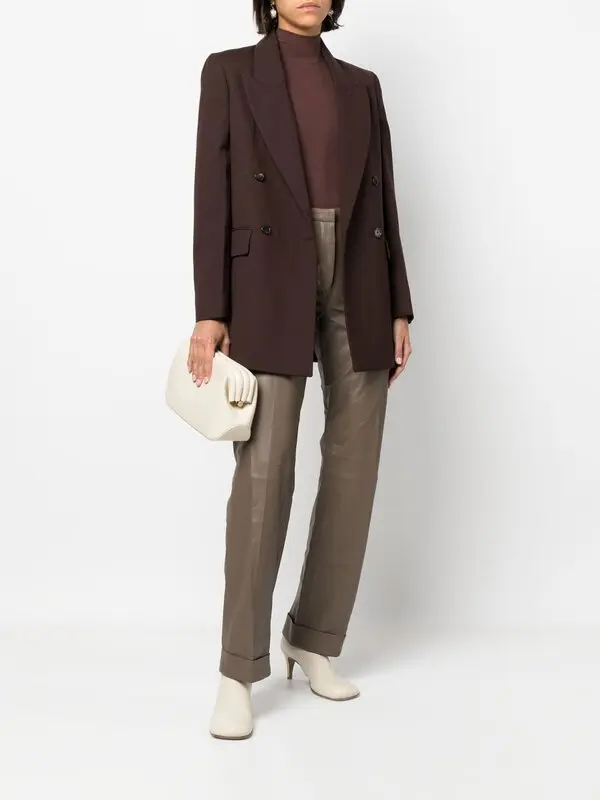 Federica Tosi Flared Leather Trousers