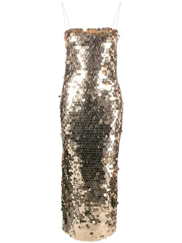 THE NEW ARRIVALS ILKYAZ OZEL Phoenix In Serpent Doré Dress